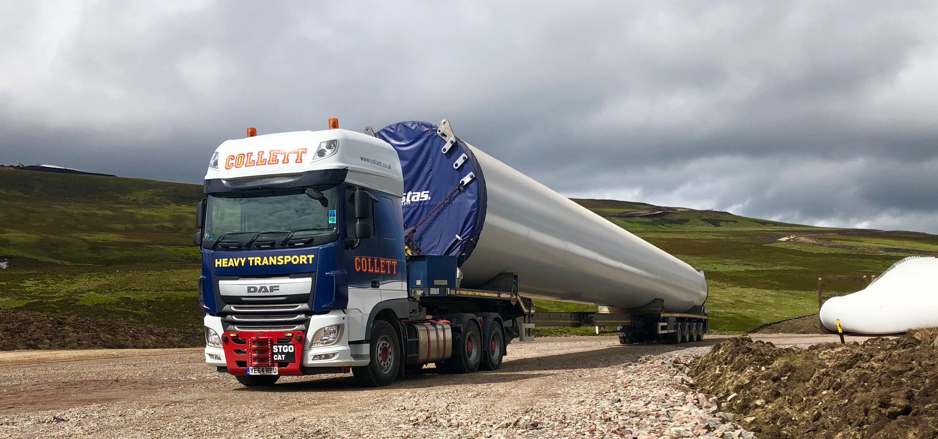 Collett Complete Dorenell Wind Farm Deliveries : Collett & Sons Ltd