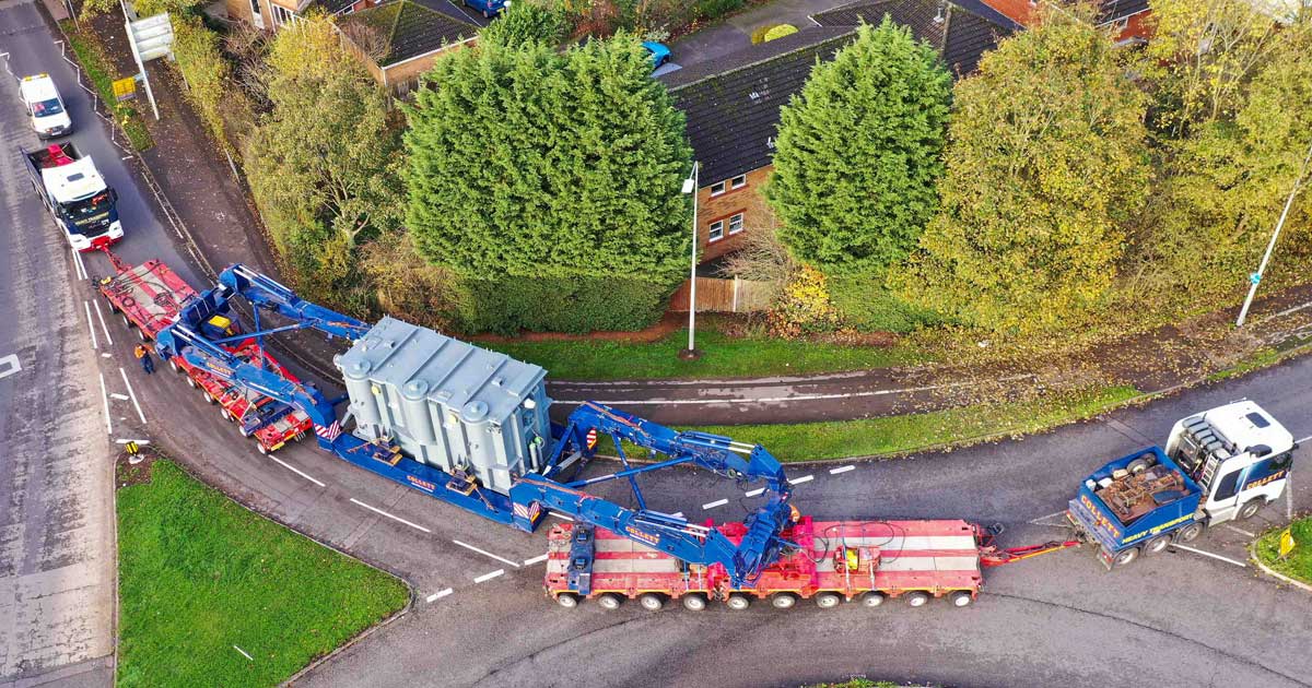 Two 215 Tonne Transformers for Kintore : Collett & Sons Ltd
