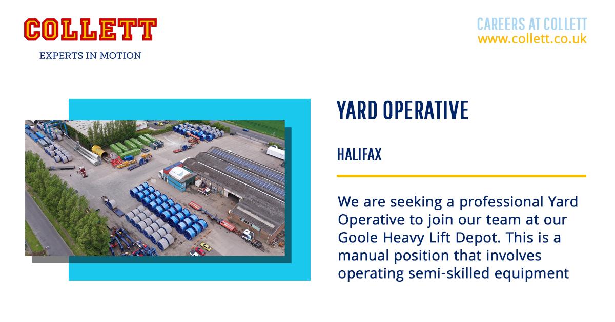 Job Vacancy: Yard Operative (Halifax) : Collett & Sons Ltd